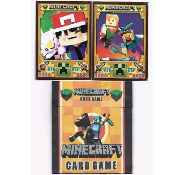 Kit 100 Cartinhas MINECRAFT / 25 Pacotinhos MINECRAFT | São 100 CARDS ...