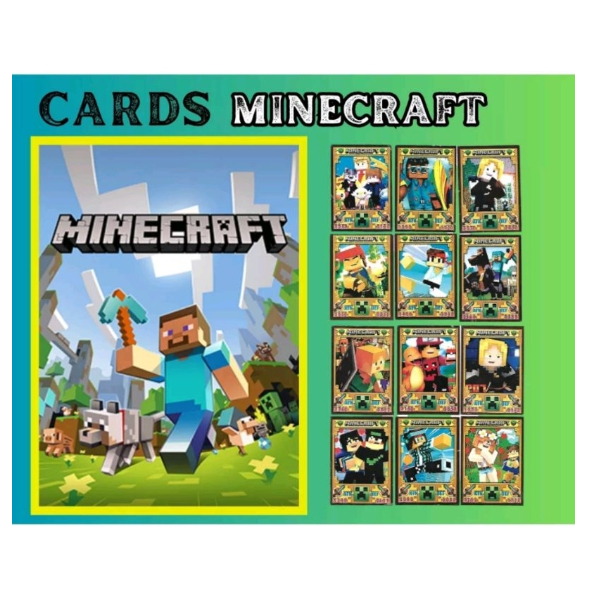Kit 40 Cartinhas MINECRAFT / 10 Pacotinhos MINECRAFT | São 40 CARDS ...