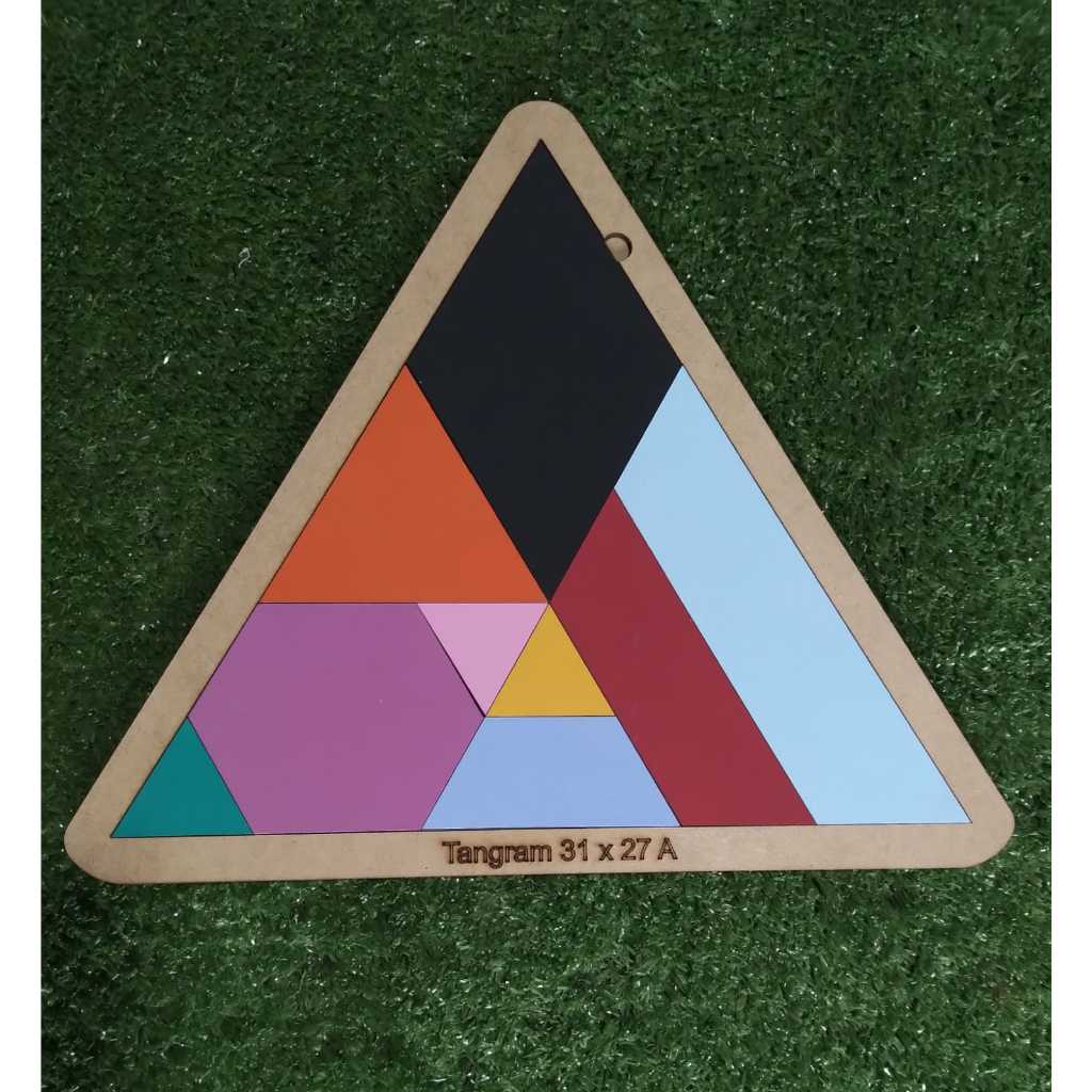 Tangram triângulo MDF 3mm | Shopee Brasil
