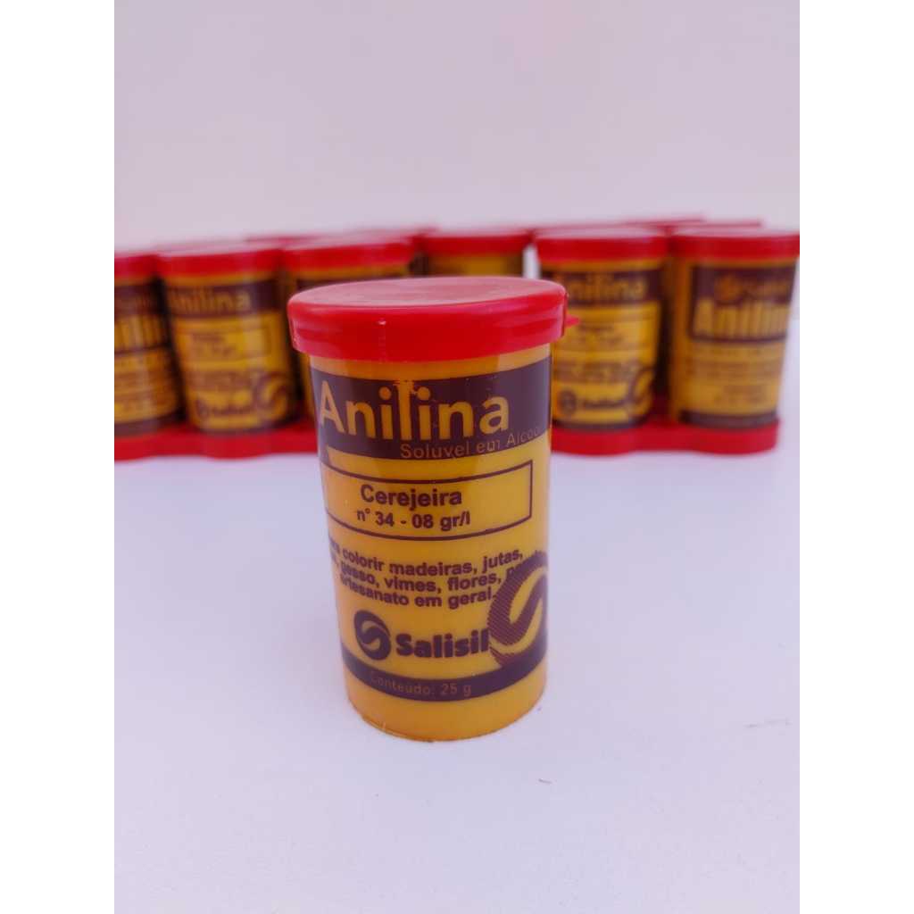 Anilina Salisil Em Pó 25g / KIT COM 10 UNIDADES | Shopee Brasil