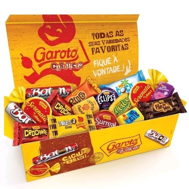 Kit 3 Caixas de bombom Garoto Cada Caixa com 250g Dos Deliciosos Bombom ...