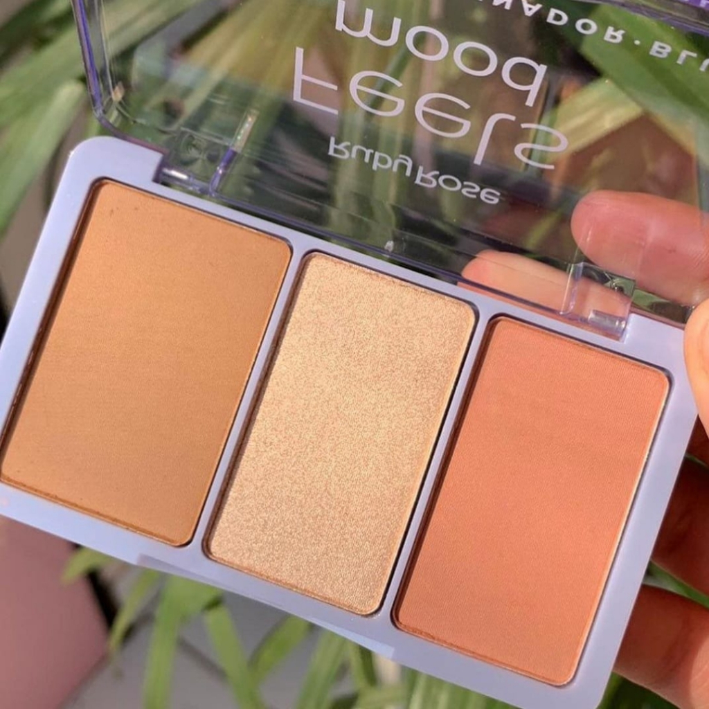 Paleta Trio Contorno Iluminador Blush Feels Mood - Ruby Rose | Shopee Brasil