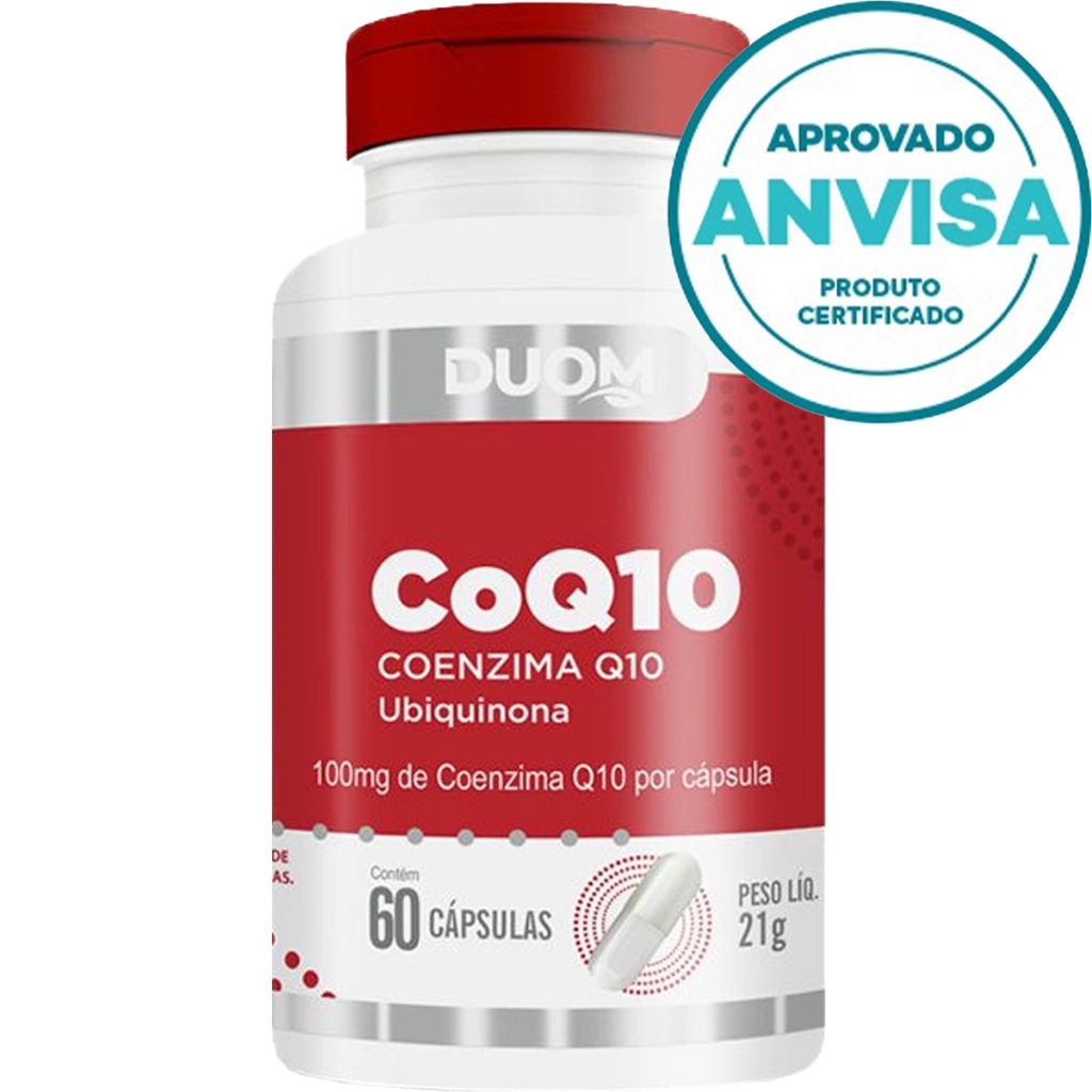 Coenzima Q10 Ubiquinona - 60 Cápsulas 100mg - Duom | Shopee Brasil