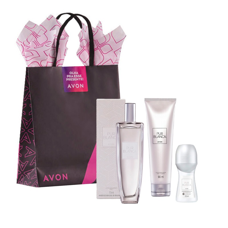 Kit Presente Perfume Pur Blanca 75ml com Loção Hidratante 90g e ...