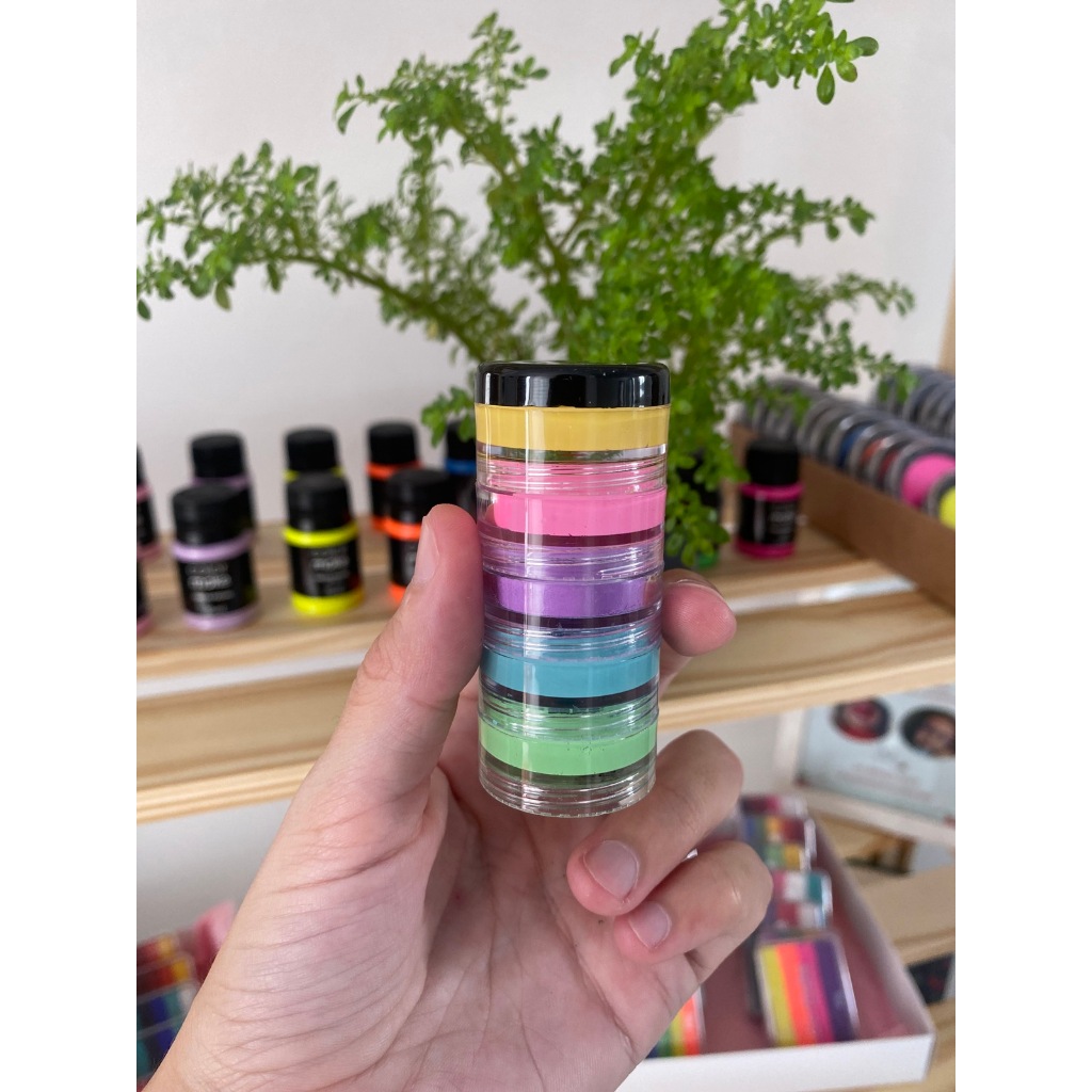 Tinta Aqua Colormake | KIT MINI AQUA | Pintura Facil e Corporal ...
