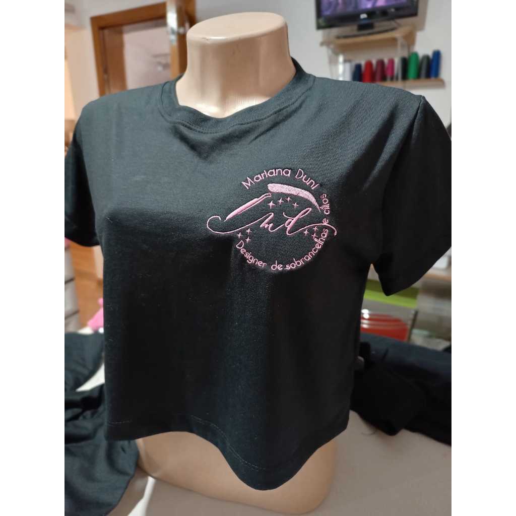 CROPPED COM LOGOMARCA (PERSONALIZAMOS COM FRASES E SUA LOGO) | Shopee ...