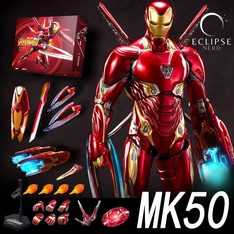 Homem de Ferro Mark L 50 Deluxe - Action Figure ZD Toys Marvel Iron Man ...
