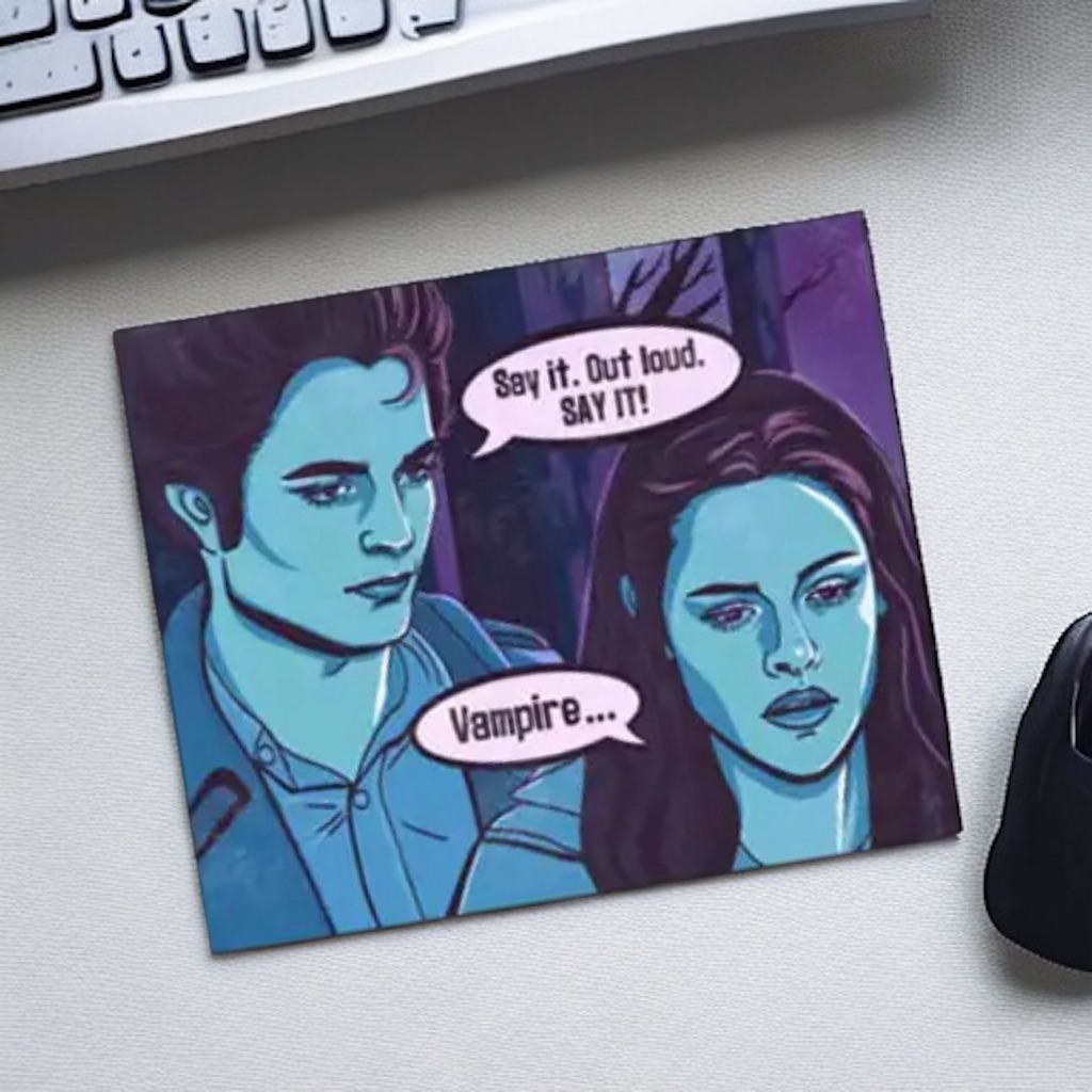 Mouse pad antiderrapante neoprene - crepúsculo twilight Edward e Bella ...