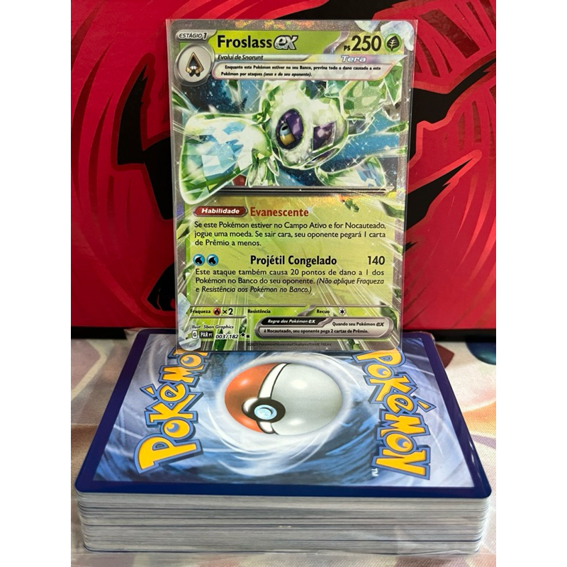 Deck Pokémon Água c/ Froslass EX | Shopee Brasil