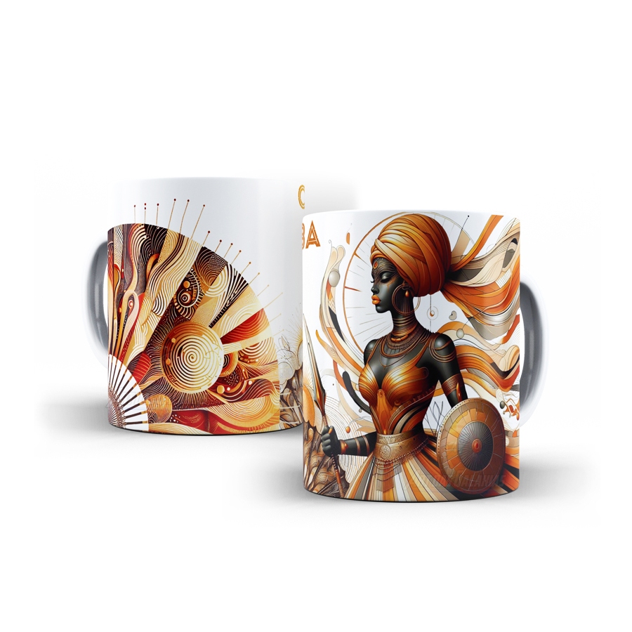 Caneca Obá Porcelana - Umbanda Candomblé | Shopee Brasil