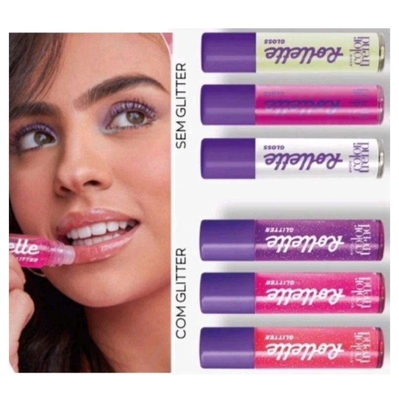 Brilho Labial Rollete Color Trend Avon Glitter - com gliter e sem ...