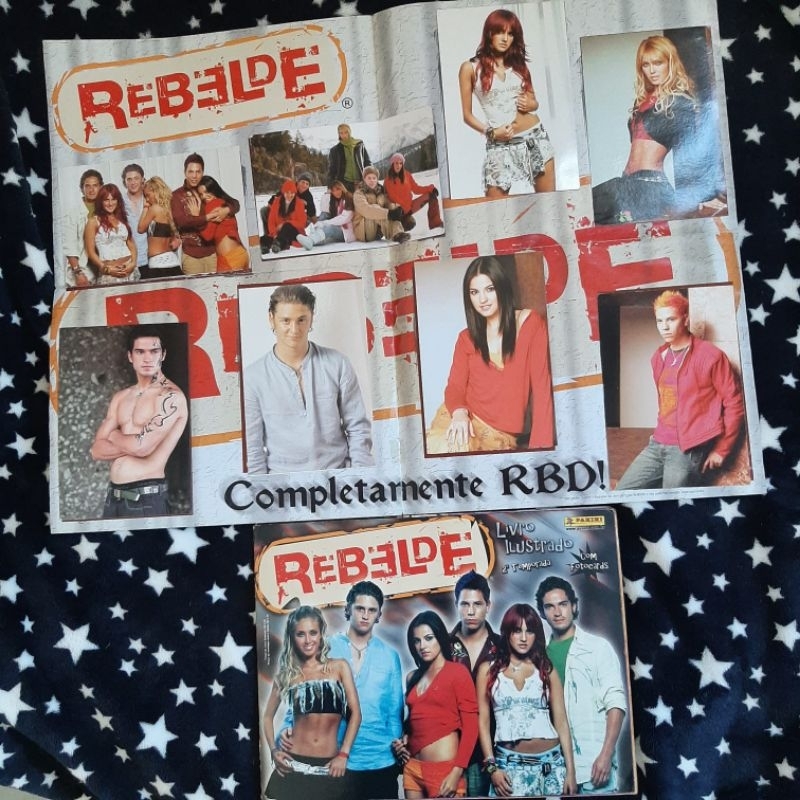 ÁLBUM DE FIGURINHAS REBELDE RBD OFICIAL SEGUNDA TEMPORADA FOTOCARD ...