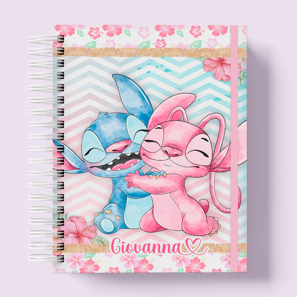 Caderno pautado personalizado Stitch a5 capa dura | Shopee Brasil