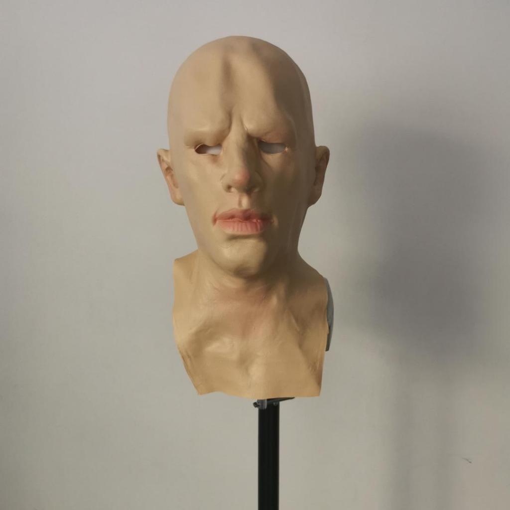 Máscara Humana Realista Adulto Jovem Careca À Pronta Entrega | Shopee ...