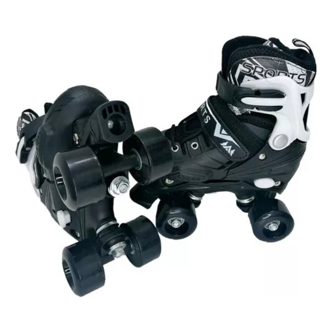 Patins de 4 Rodas Quad Infantil E Adulto Tamanho Ajustável | Shopee Brasil