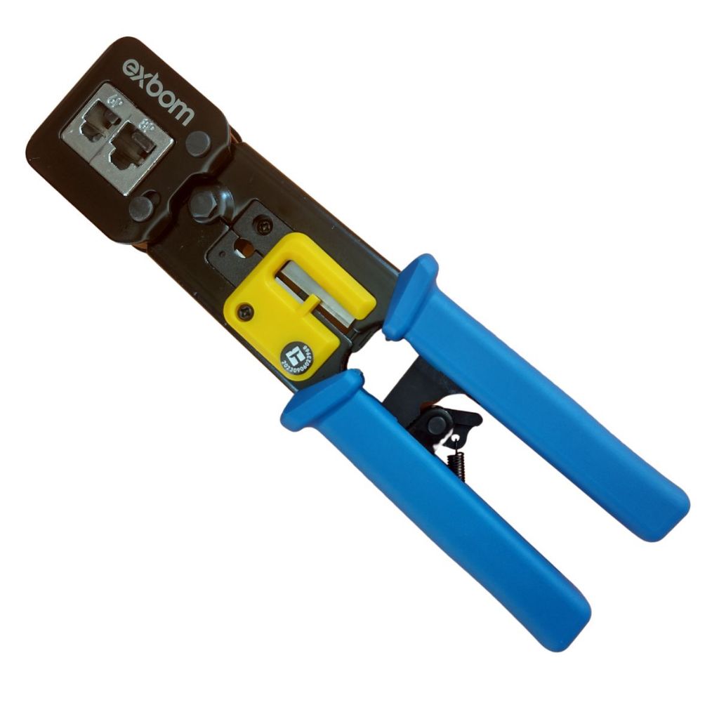 Alicate Crimpagem Cabo Rede Conector RJ45 Vazado | Shopee Brasil