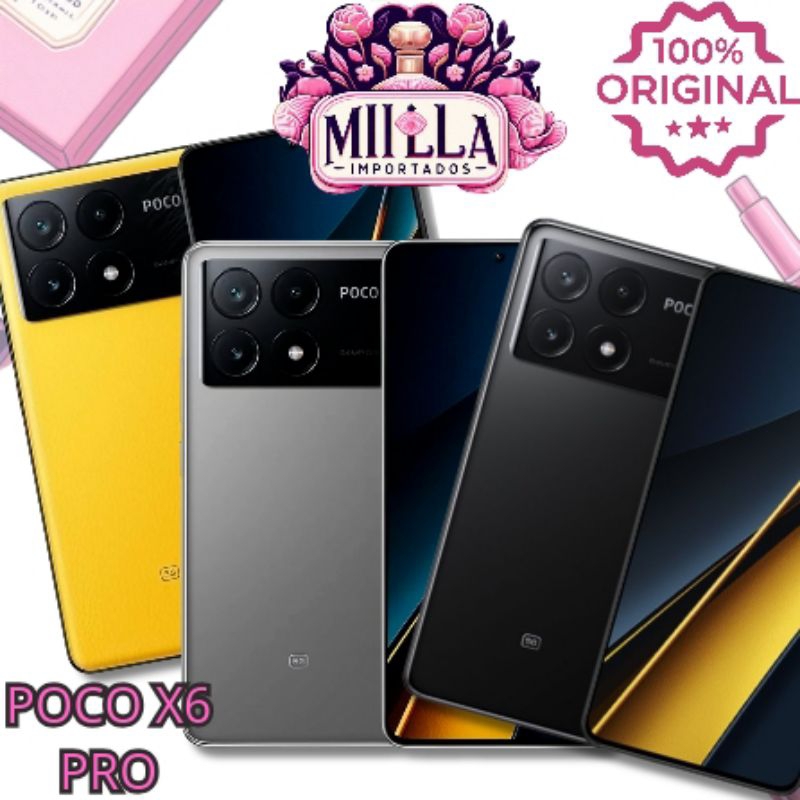 Poco X6 Pro 5G+ NFC versões 8-12GB RAM 256-512 GB GLOBAL Homologado Todas Operadoras - Escorrega ...