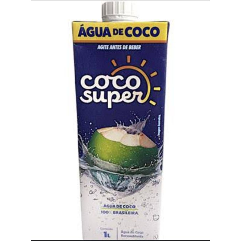 Agua de côco Supercoco TP 1 Litro | Shopee Brasil
