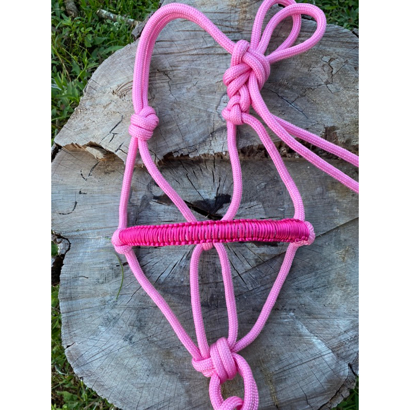 cabresto para cavalo com macrame rosa | Shopee Brasil