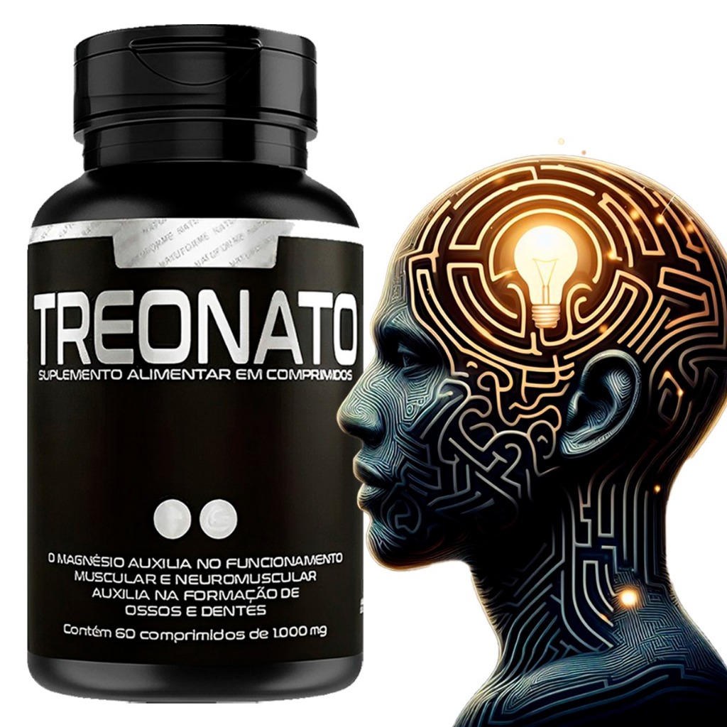Treonato Magnésio Treonina Natuforme 60 comprimidos 1000 mg Fórmula ...