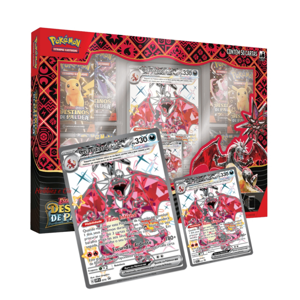 Box Pokémon TCG Escarlate E Violeta Destinos De Paldea Charizard Ex ...