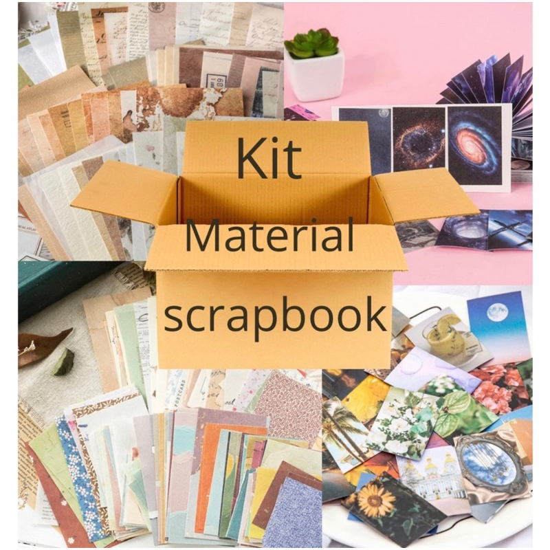 Kit material de scrapbook/ Scrapbooking para colagem artjournal ...