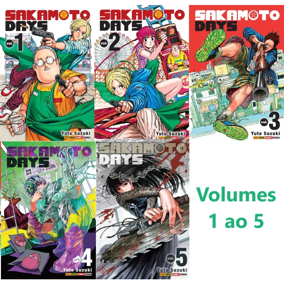 Sakamoto Days volume 1 ao 5 | Shopee Brasil