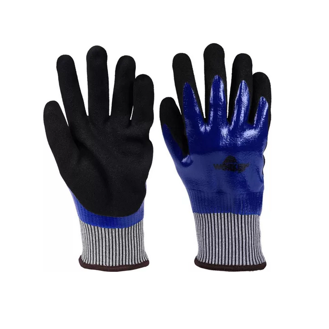 Luva De Segurança Em Borracha Nitrílica Wk32 Hppe Worker | Shopee Brasil