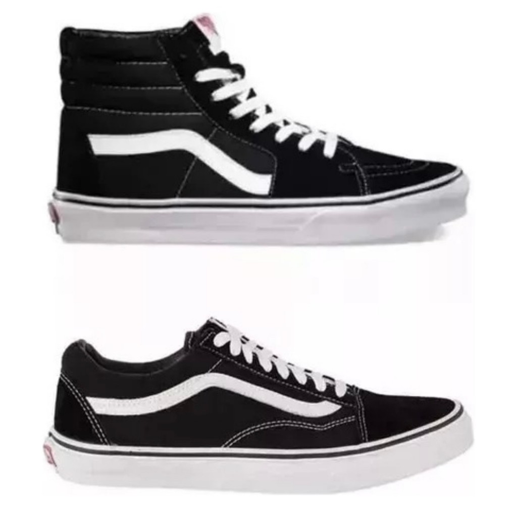 Kit 2 Pares Tênis Vans Botinha Old Skool Skate Masculino e Feminino ...