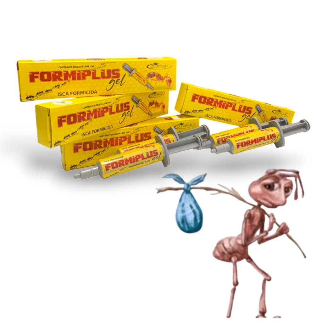 Kit com 3 Formiplus Gel Anti Formigas Formicida Eficaz Mata e Elimina ...