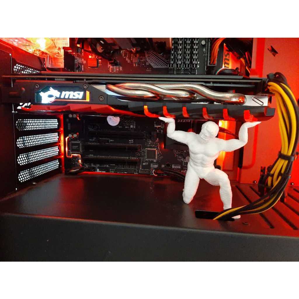 Suporte Vertical GPU / Placa de Video Atlas 90x77x87 de altura | Shopee ...