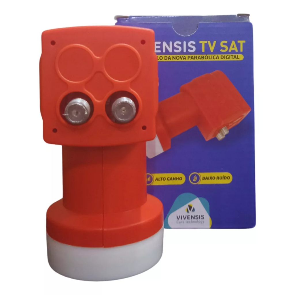 Lnbf Duplo Vivensis Digital Banda Ku 5g Universal Alto Ganho | Shopee Brasil
