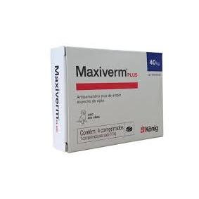 Maxi Verm Plus, vermifugo caes 4 comprimidos | Shopee Brasil
