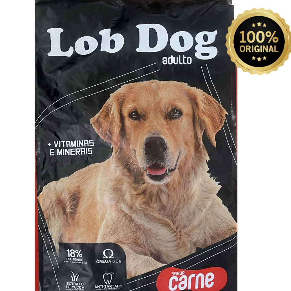 Ração para Cachorro Adulto Sabor Carne Lob Dog 7Kg (MÁX 30KG POR COMPRA ...