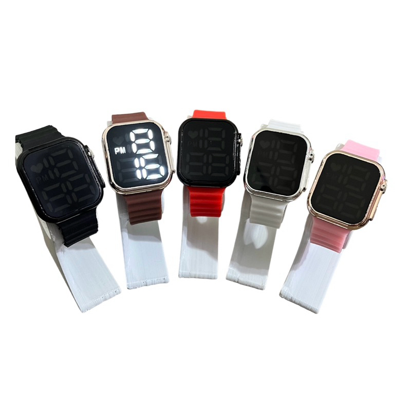 kit com 10 relógios digital feminino masculino sport colorido atacado ...