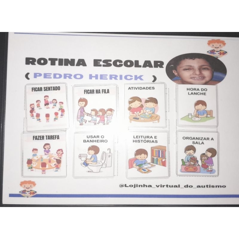 Quadro de rotina Escolar | Shopee Brasil