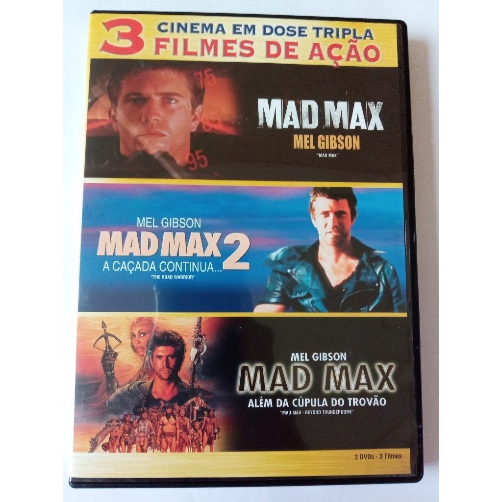 DVD Box Mad Max - Mel Gibson - Trilogia - Original | Shopee Brasil