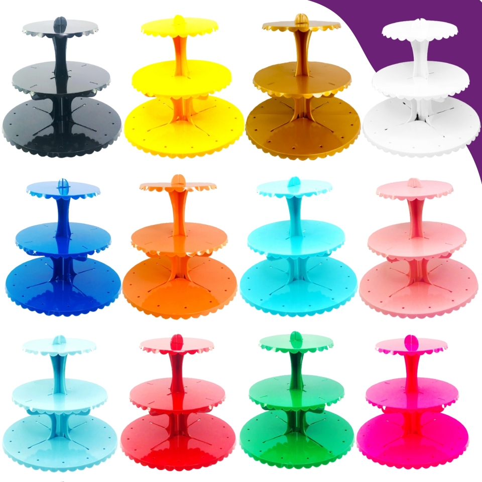 Porta Balas, Cup Cake, Doces C/ Piruliteiro 3 Andares | Shopee Brasil