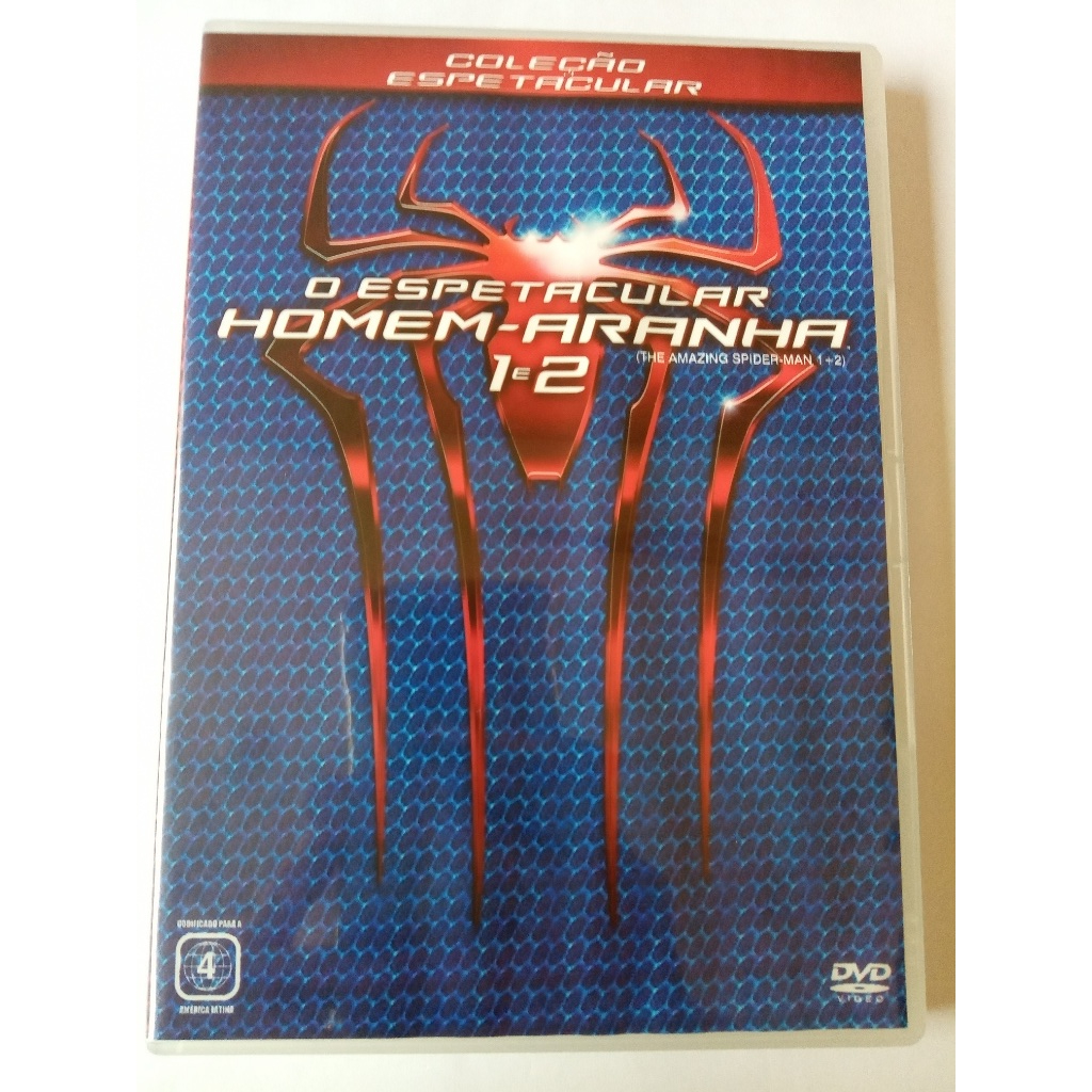 DVD O Espetacular Homem Aranha 1 e 2 - Andrew Garfield - Original | Shopee Brasil