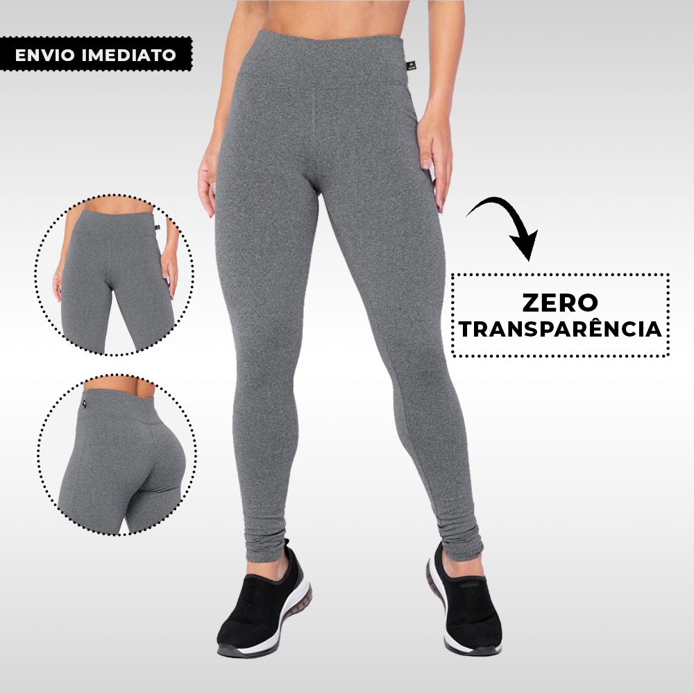 Calça legging cinza feminina fitness para academia | Shopee Brasil