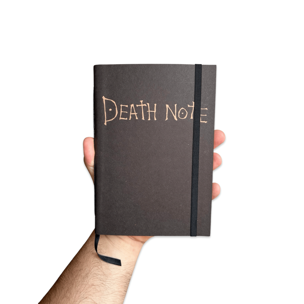 Sketchbook Caderno Death Note Ryuk com Elástico e Marca Página Aquarela ...