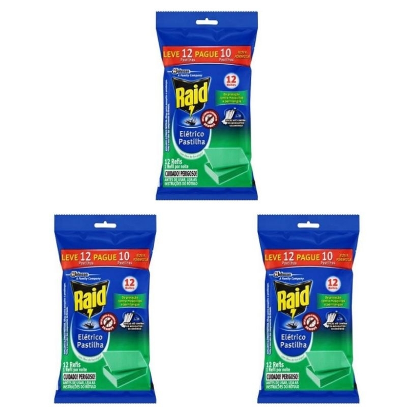 kit 36 pastilhas Raid 12 Noites Óleo de Eucalipto Leve 12 Pague 10 Un ...