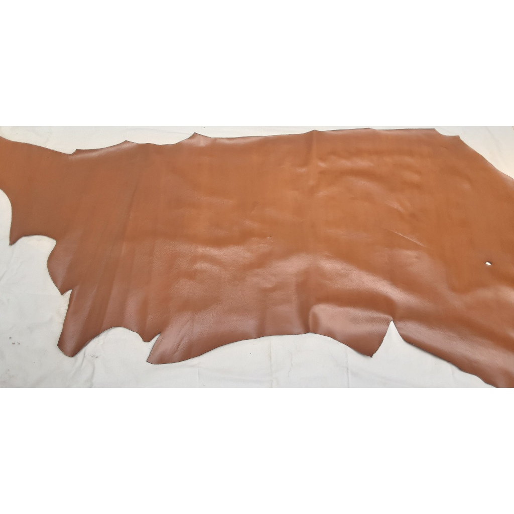 Pele Couro Legítimo Liso cor Marrom / Caramelo | Shopee Brasil