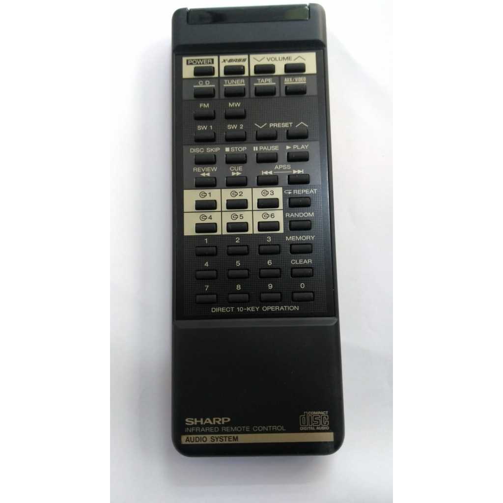 CONTROLE REMOTO SHARP SOM ORIGINAL | Shopee Brasil
