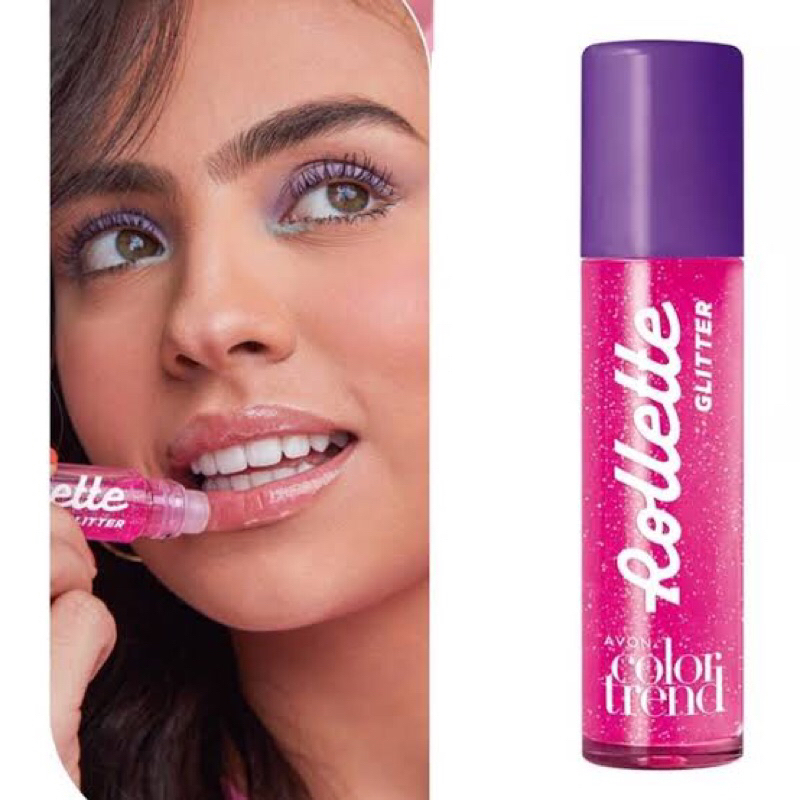 Gloss Brilho Labial Rolette Avon Lábios Avon Color Trend Com Glitter ...