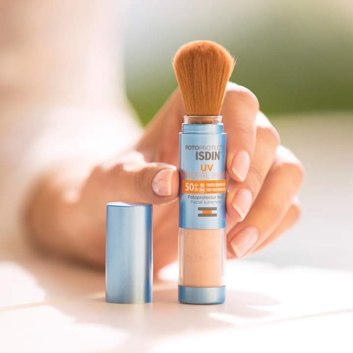 Protetor Solar em Pó Isdin UV Mineral Brush FPS50 - 2g | Shopee Brasil