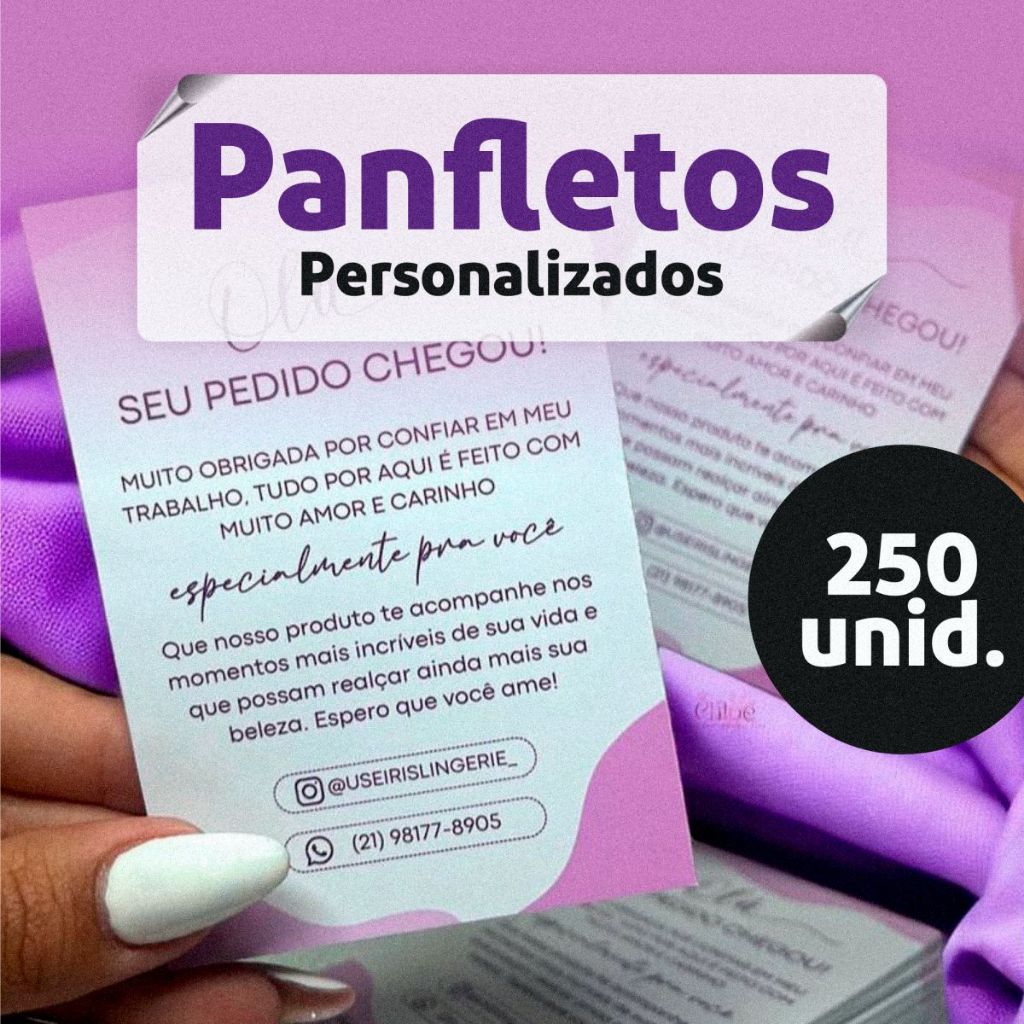 200 Panfletos Personalizados de Divulgação com sua Arte Qualidade ...