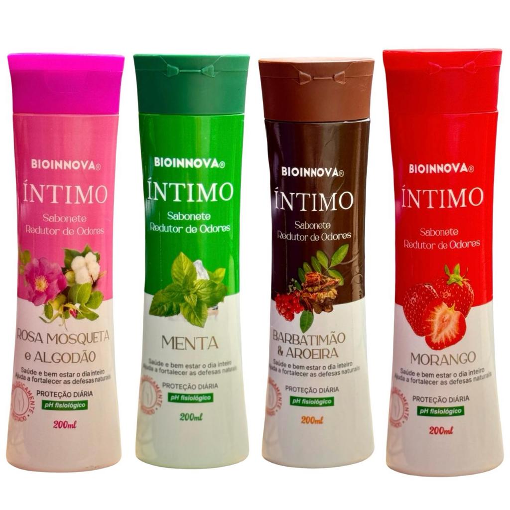 Mix 4 Sabonetes Íntimos Redutores de Odores (Rosa Mosqueta com Algodão ...