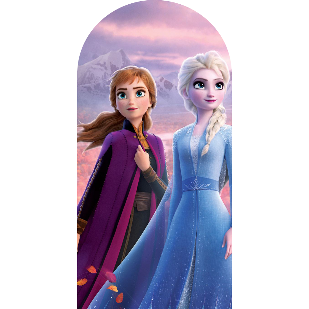 PAINEL DE FESTA FROZEN ROMANO 2,00M DE ALT X 1,00M DE LARG - ELSA, ANA ...