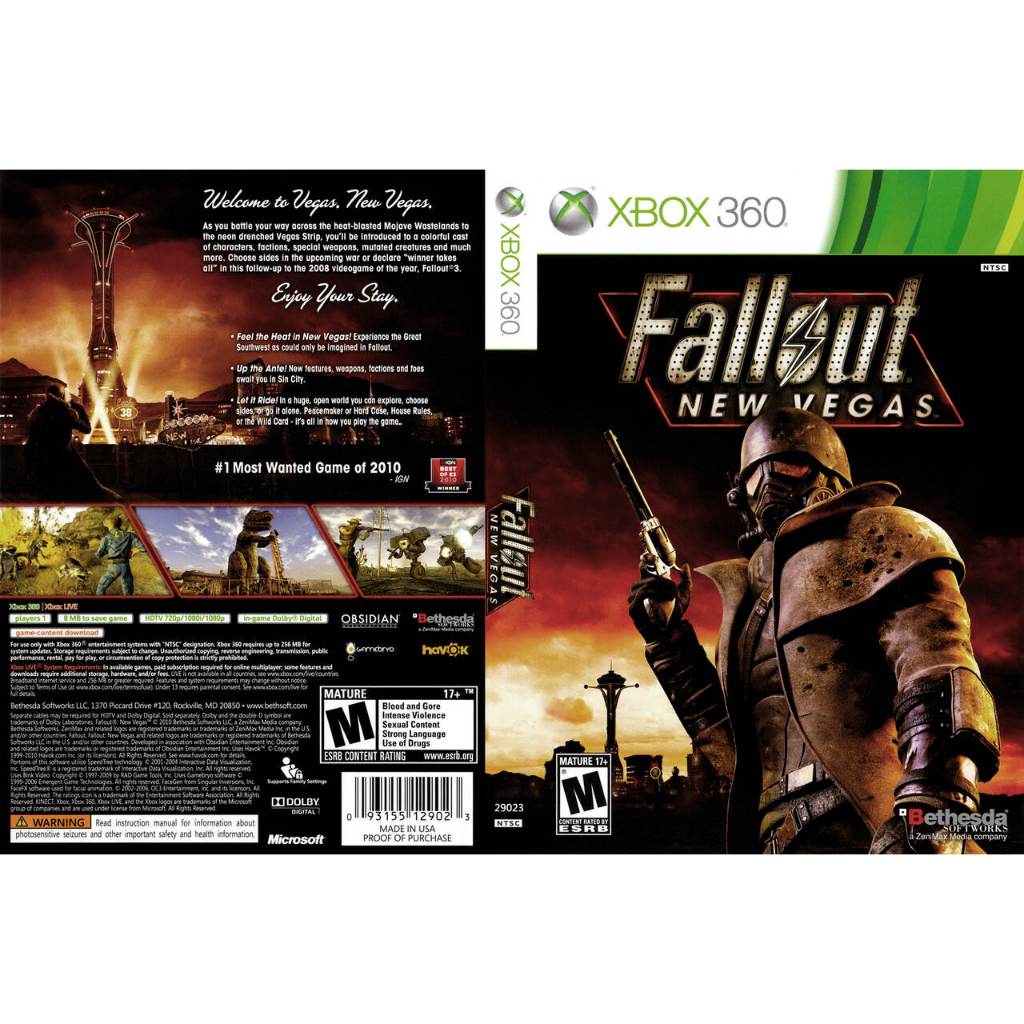 Fallout New Vegas Ultimate Edition para Xbox 360Lt com capa | Shopee Brasil